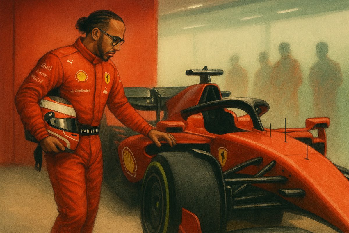 Hamilton Ferrari Aura Year One Reality Check Surrounded by Red