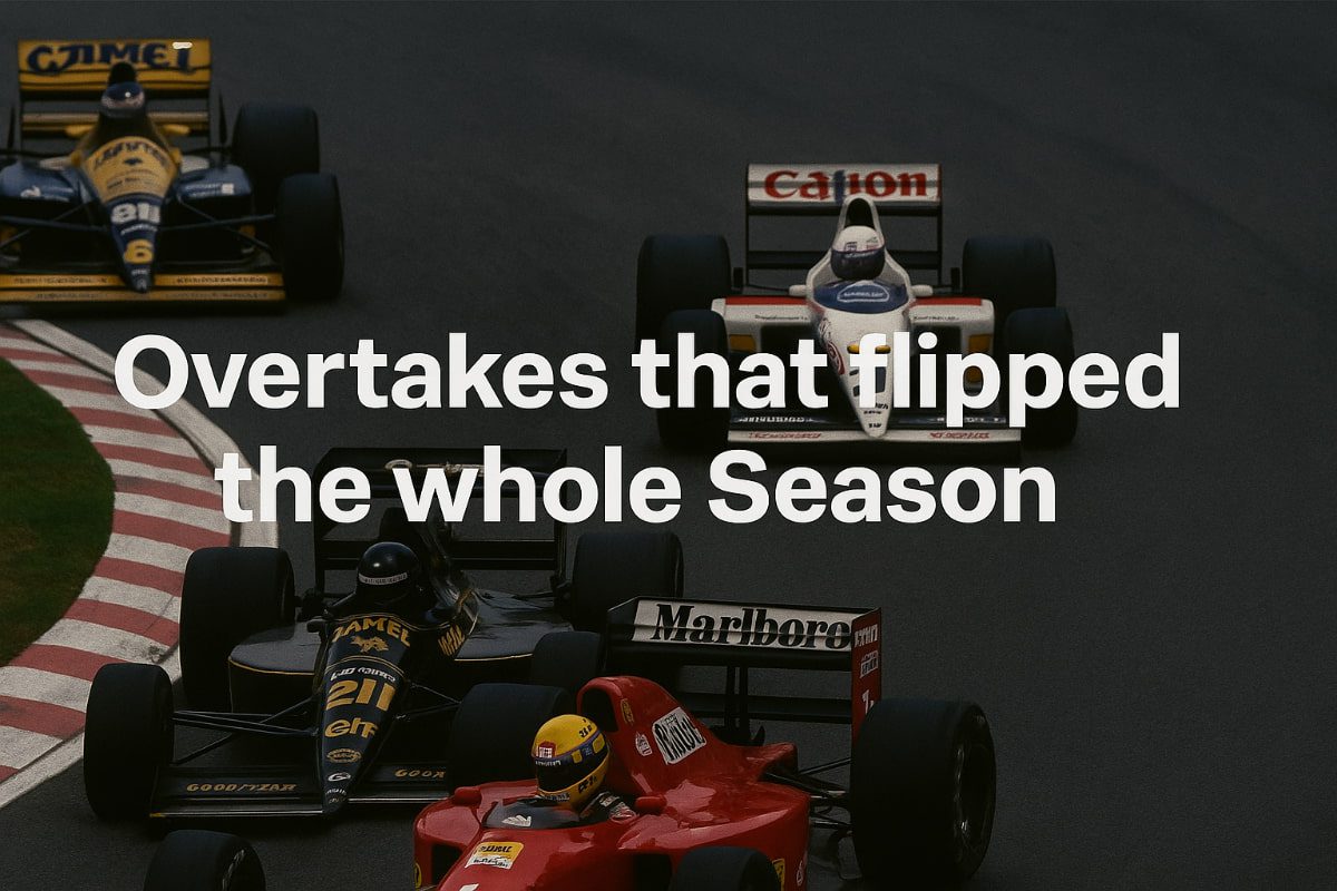 F1 Overtakes That Changed the Championship History