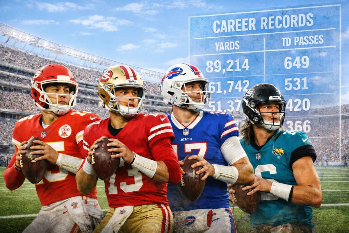 NFL Quarterbacks on Pace for Passing Records by 2026