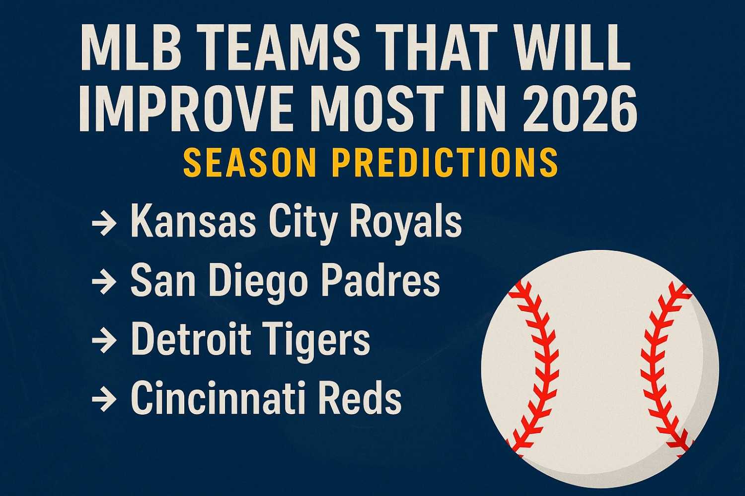 MLB Teams That Will Improve Most in 2026 Rankings