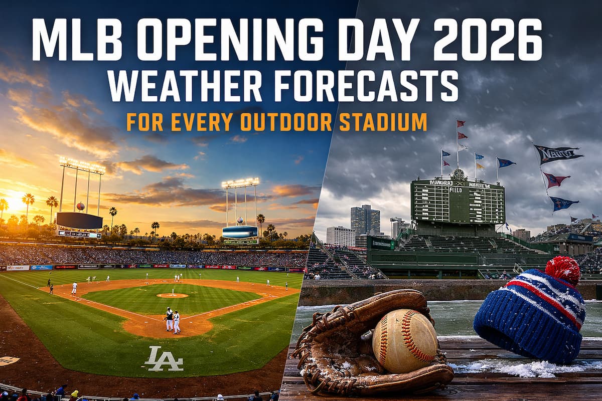 MLB Opening Day 2026 Weather Forecasts by Stadium