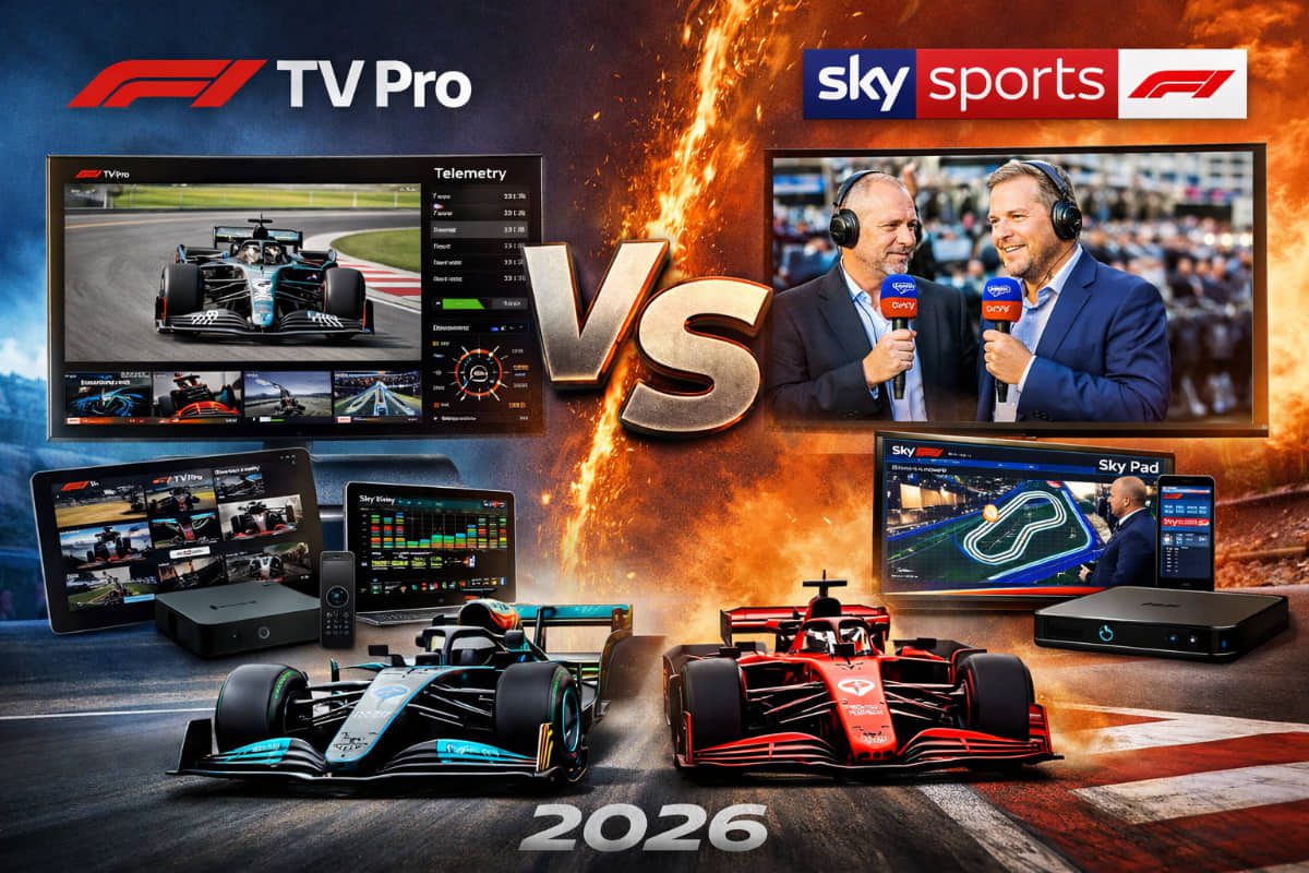 F1 TV Pro vs Sky Sports 2026 Which Stream Wins