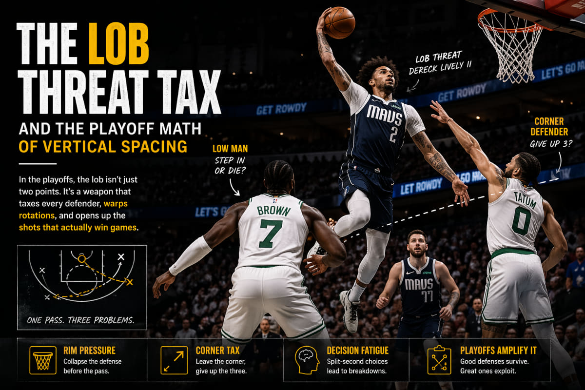 Lob Threat Tax: How Vertical Spacing Warps Playoff Offense